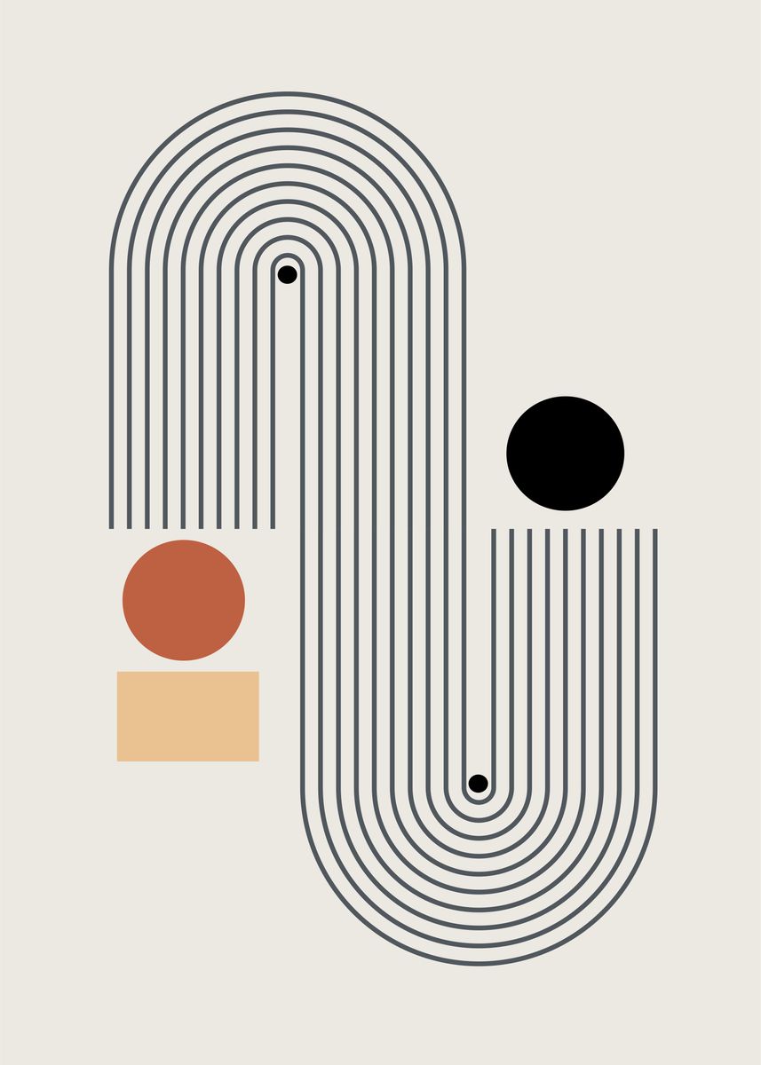 'line round' Poster, picture, metal print, paint by Ratna Mutia Dewi ...