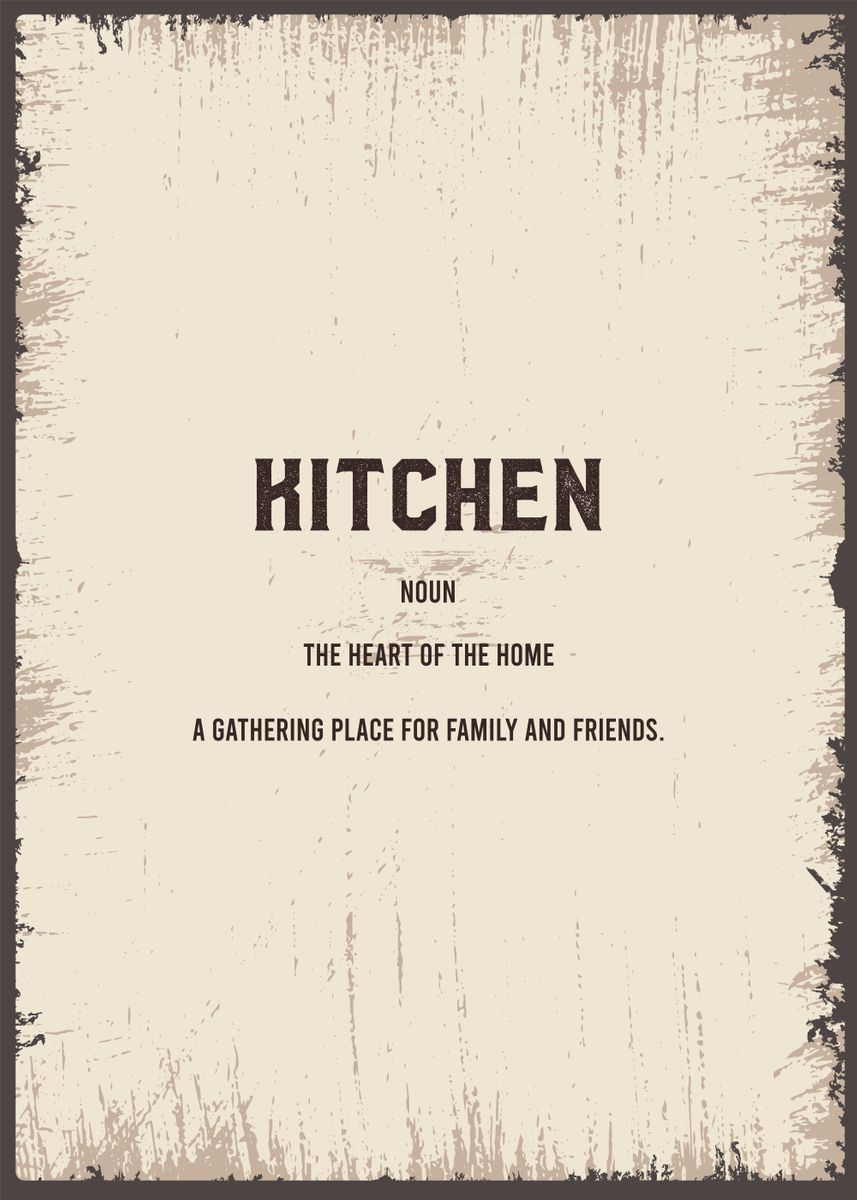'kitchen motivational' Poster, picture, metal print, paint by Trending ...