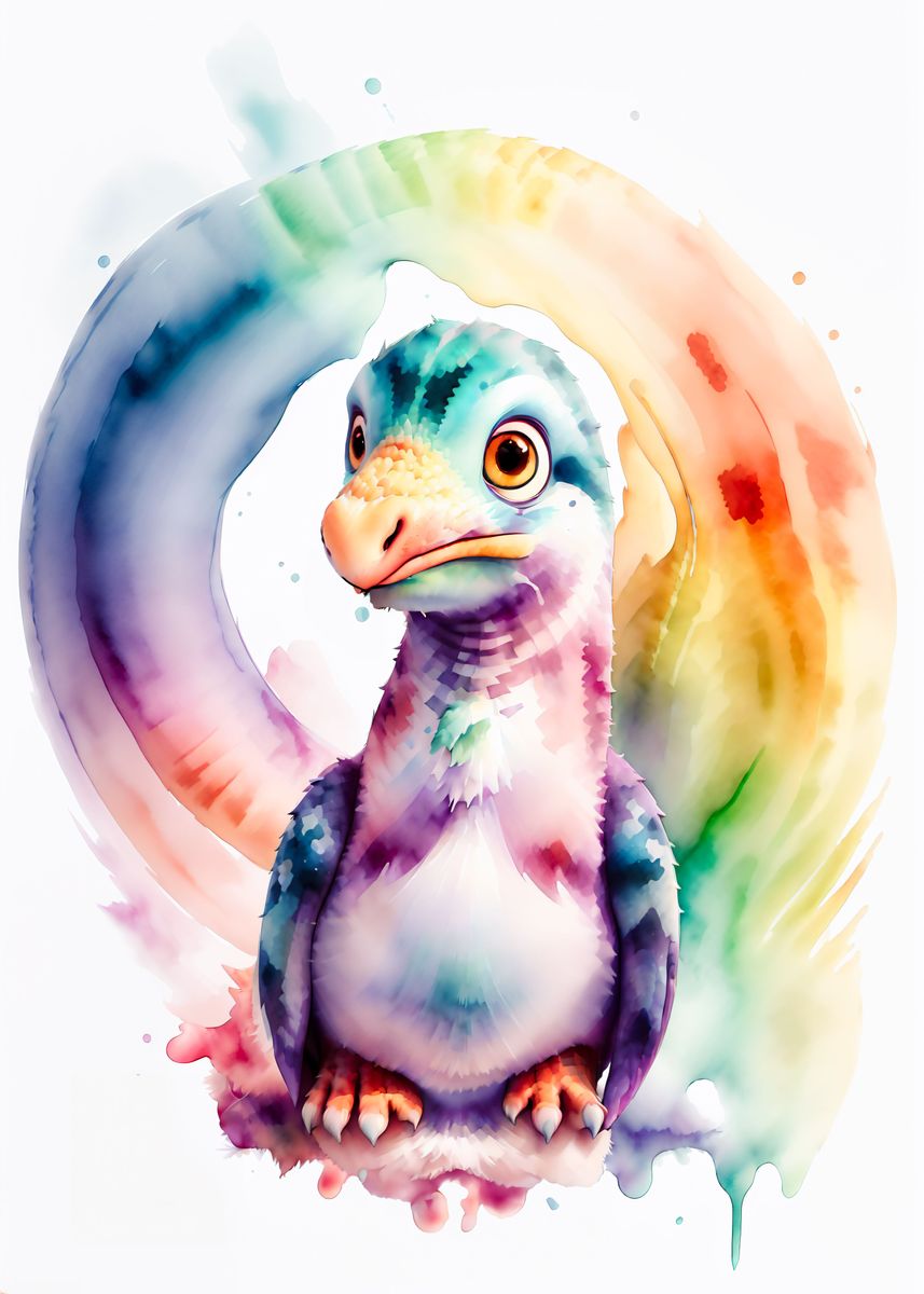 'Dino Bird' Poster by Mikael Seidler | Displate