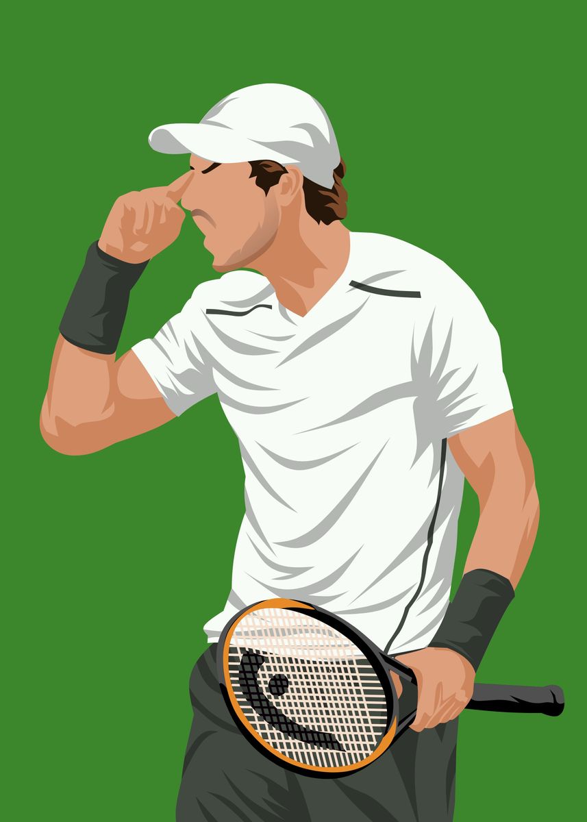 'Andy Murray' Poster, picture, metal print, paint by Miracle Studio ...