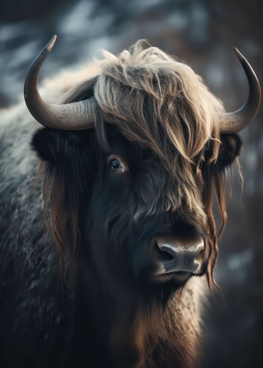 'Endangered yak' Poster, picture, metal print, paint by Zooscape ...