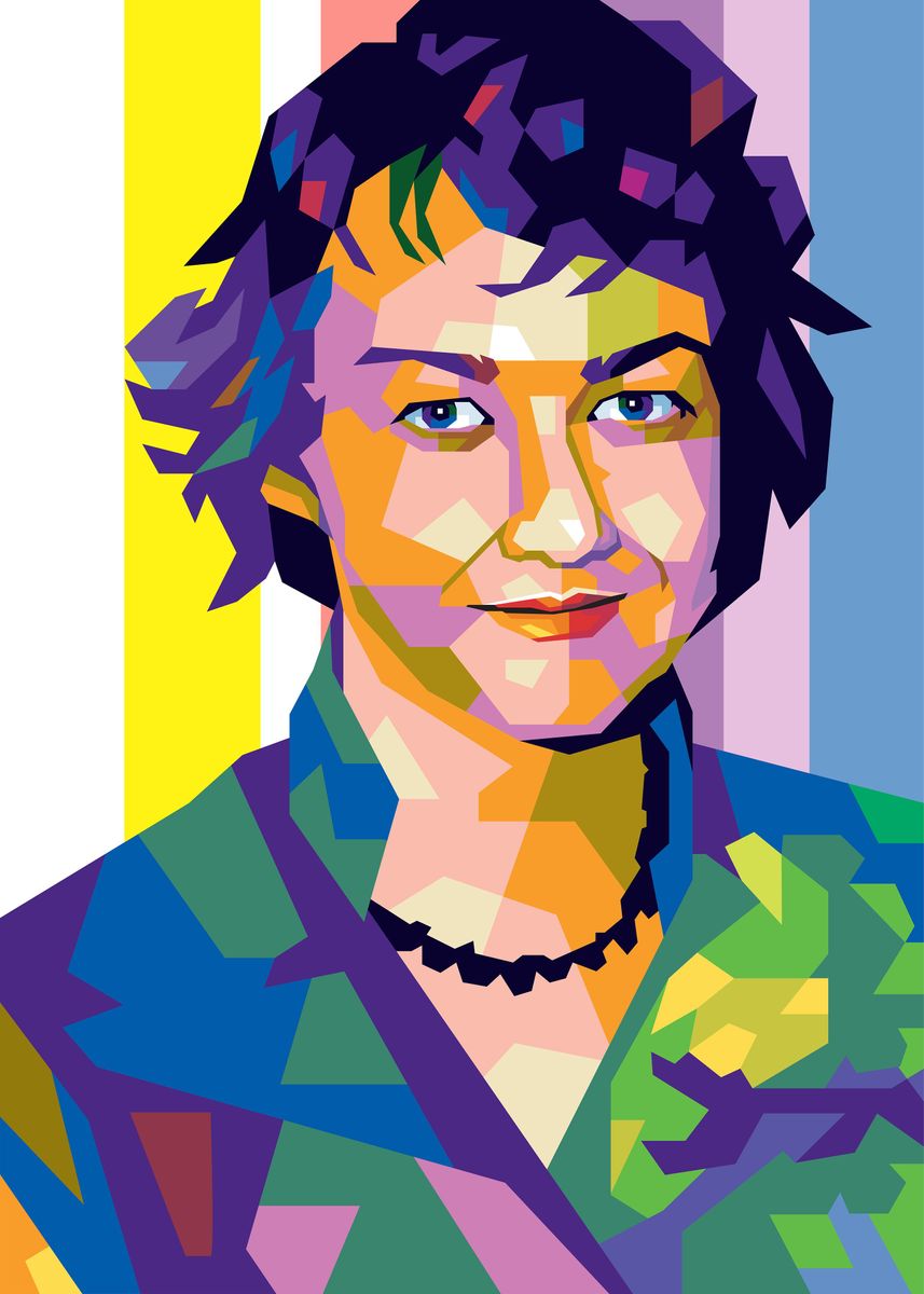 'Flannery OConnor' Poster, picture, metal print, paint by Erick Sato ...