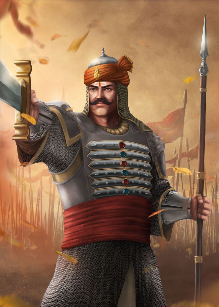 'Maharana Pratap' Poster, picture, metal print, paint by Ishan Mishra ...