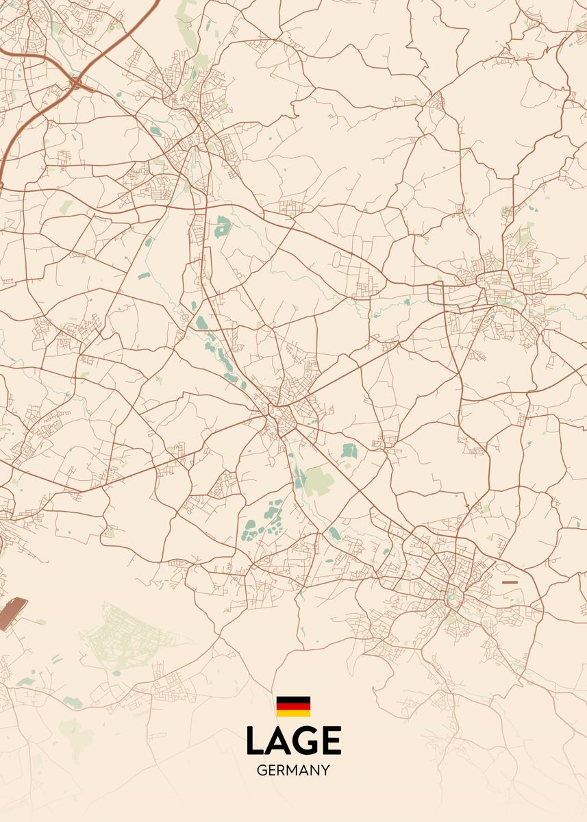 'Lage DE' Poster, picture, metal print, paint by IMR Designs | Displate