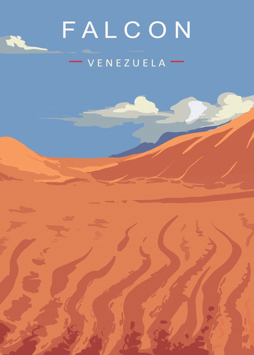 'Falcon Venezuela' Poster, picture, metal print, paint by Le Thi Thu ...