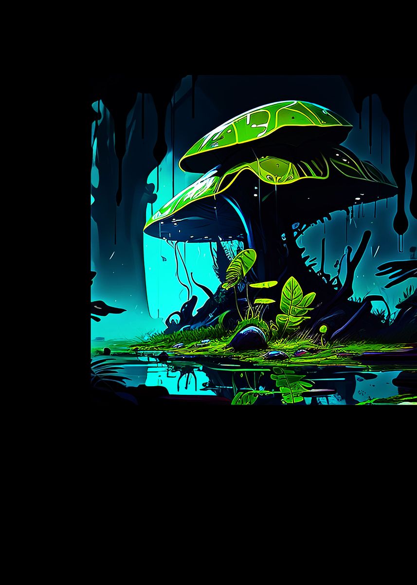 'green place of fantasy' Poster, picture, metal print, paint by PLUOCK ...