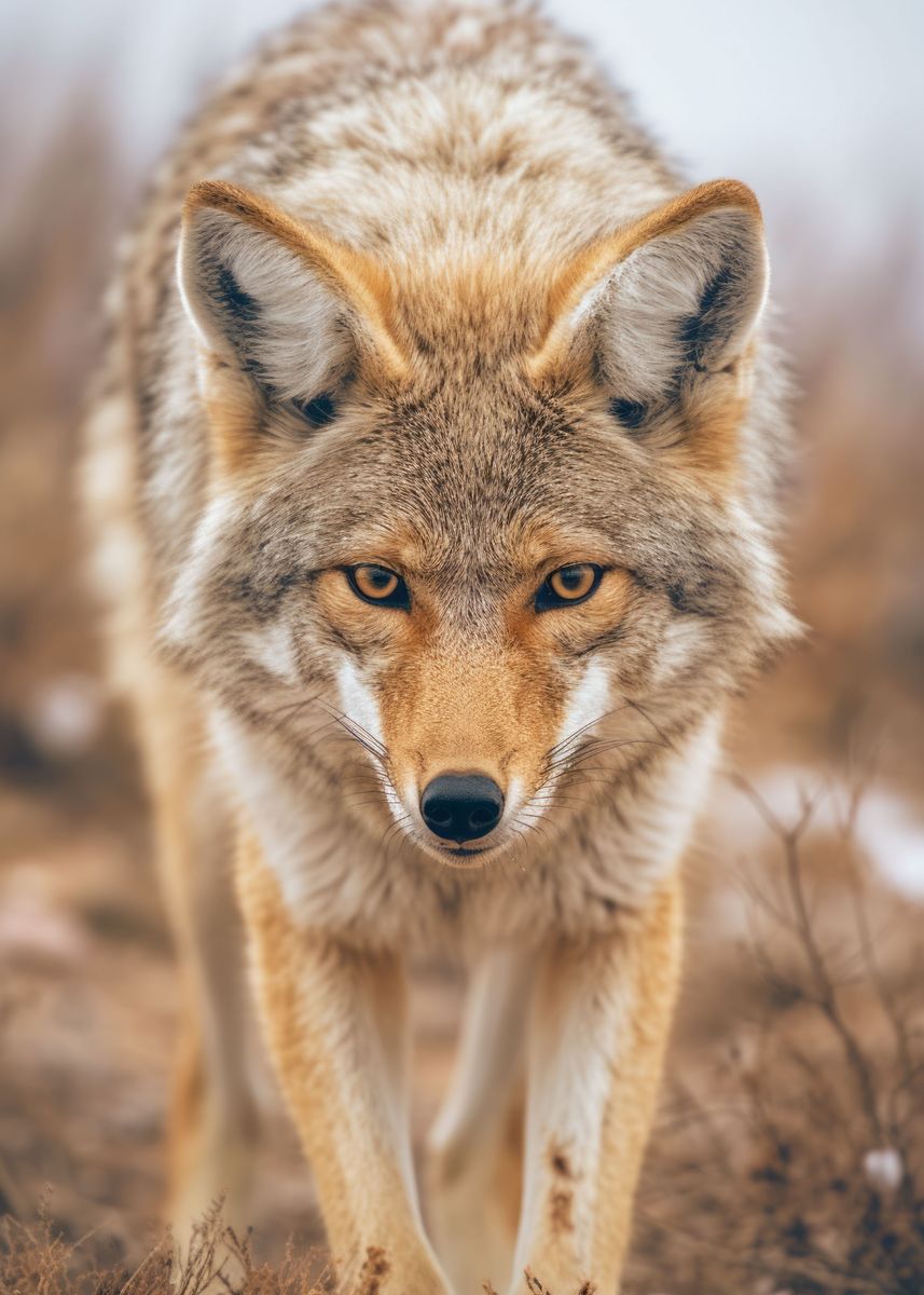 'Coyote Wildlife Photo' Poster by Five Senses Art | Displate