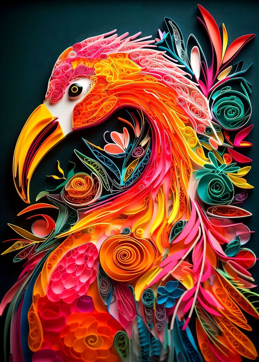 'The Quilling 005' Poster, picture, metal print, paint by Project X ...