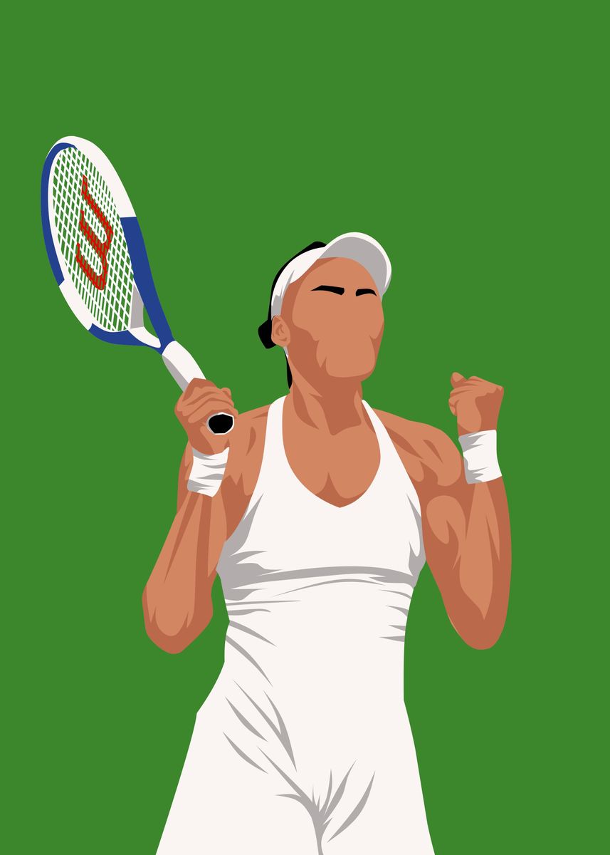 'Venus Williams' Poster, picture, metal print, paint by Miracle Studio ...