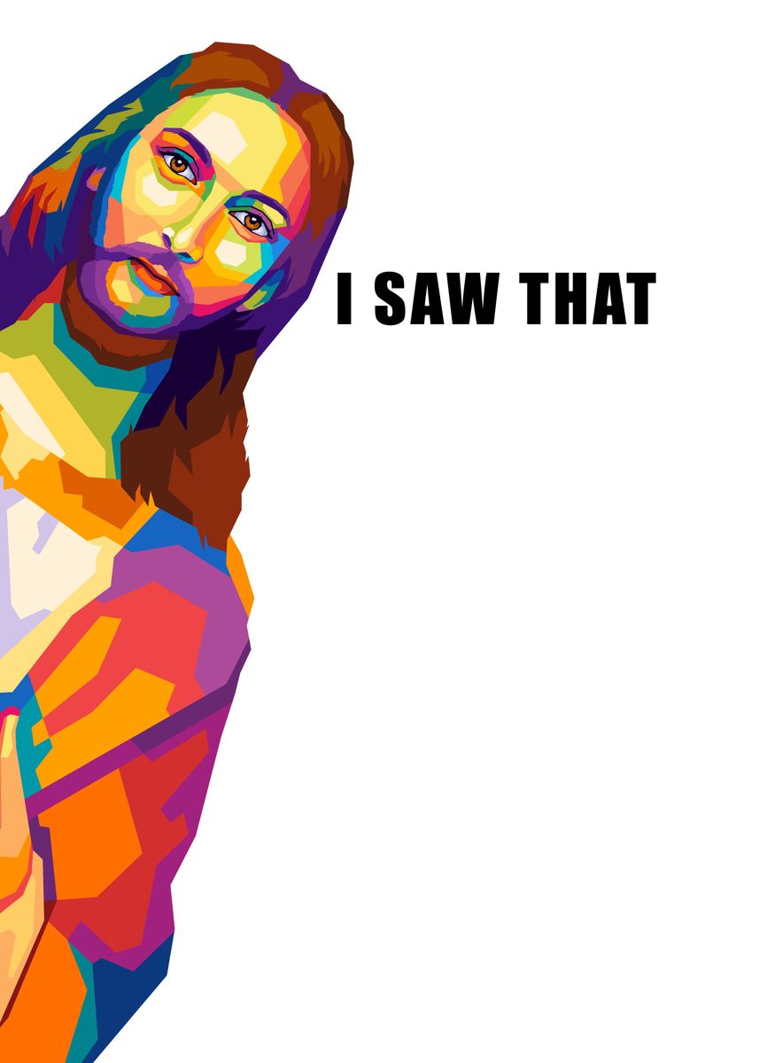 'Jesus Wpap Pop Art' Poster, picture, metal print, paint by Anthony ...