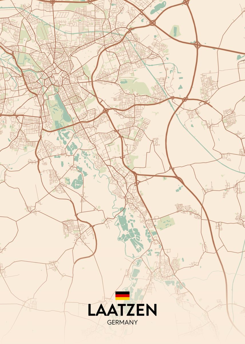 'Laatzen DE' Poster by IMR Designs | Displate