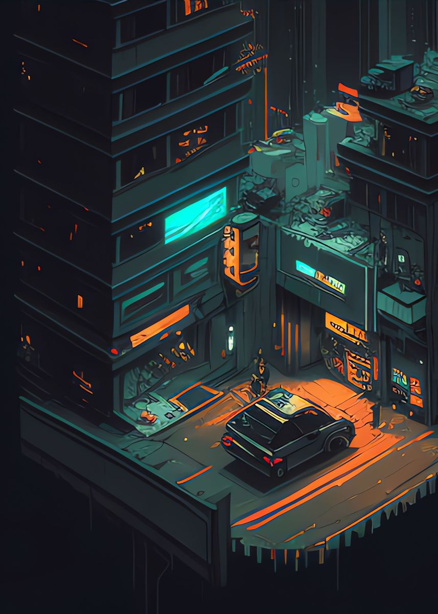 'Future Fragments' Poster, picture, metal print, paint by My Legion ...