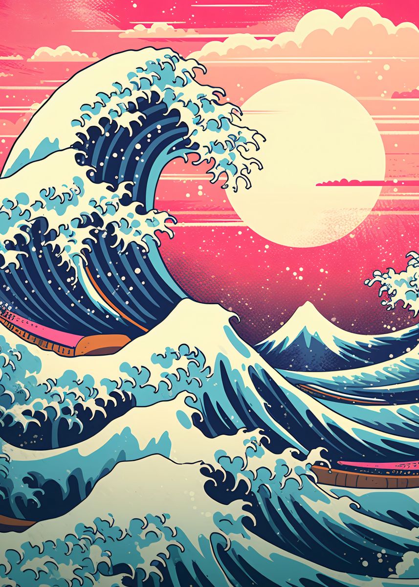'The Great Wave' Poster, picture, metal print, paint by Conceptual ...