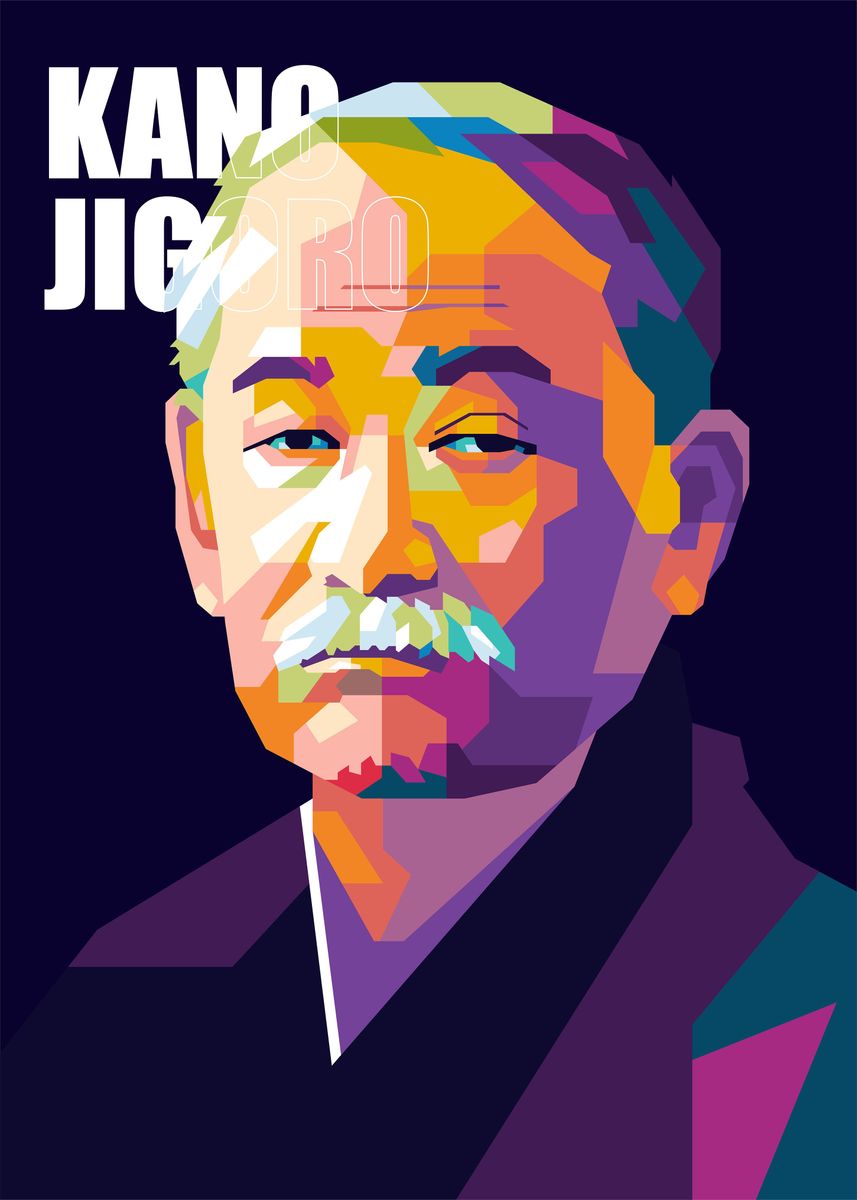 'Kano Jigoro' Poster, picture, metal print, paint by Indra | Displate
