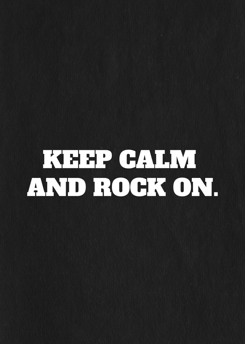 'Rock On' Poster, picture, metal print, paint by Mobilunik | Displate