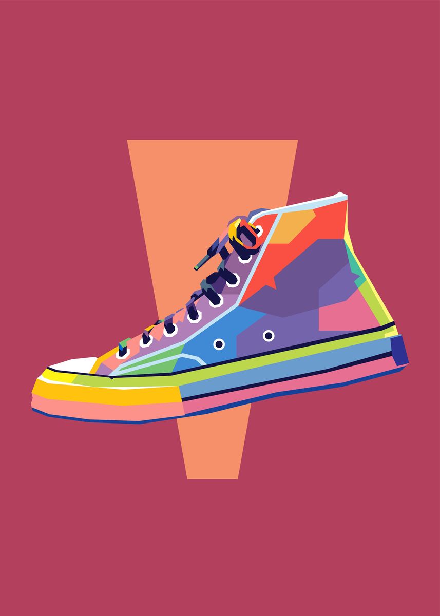 'Shoes Illustration ' Poster by Indra | Displate