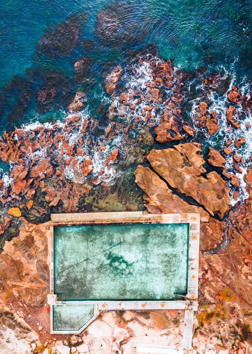 'Rock pool Sydney Australia' Poster, picture, metal print, paint by ...