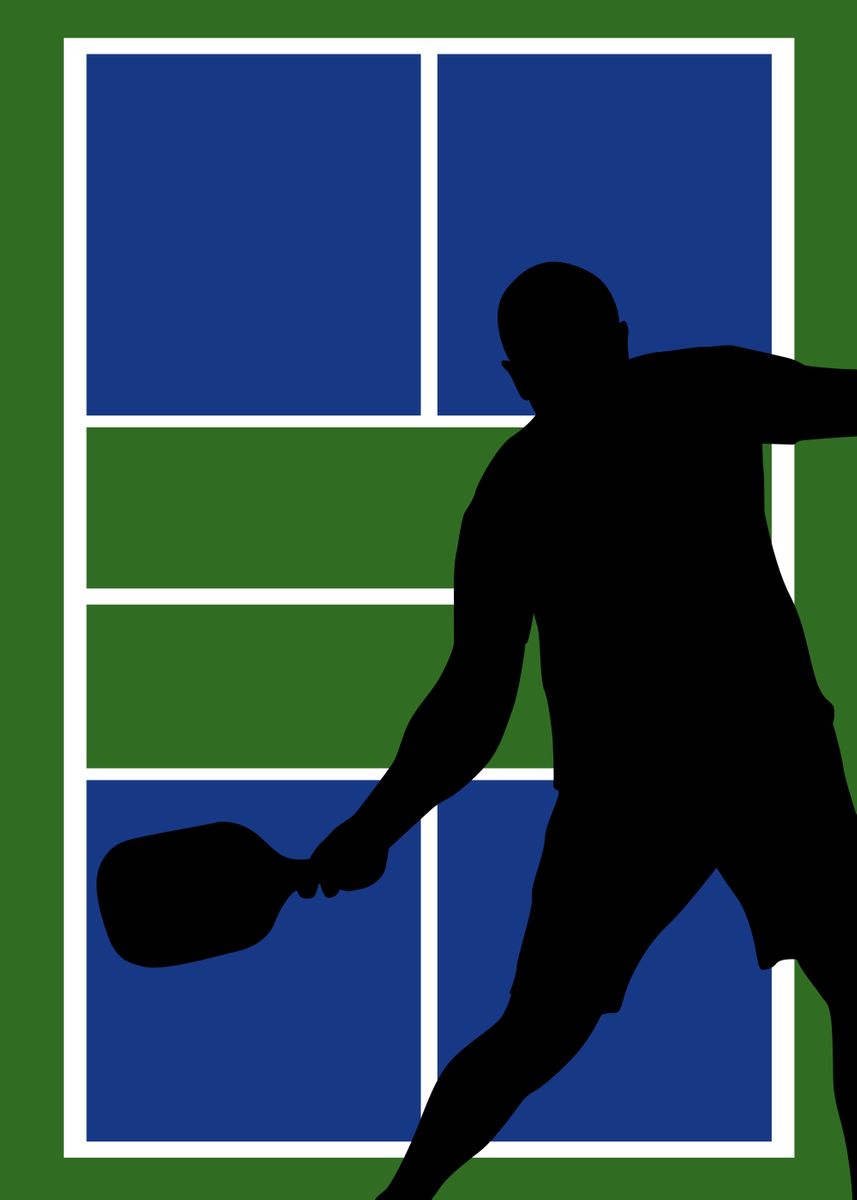 'Pickleball' Poster, picture, metal print, paint by XandYart | Displate