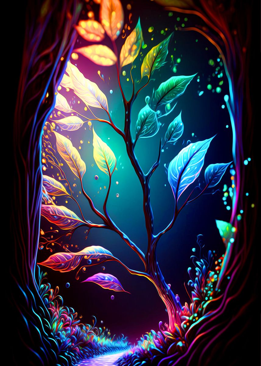 'Colorful Tree' Poster by dnland thane | Displate