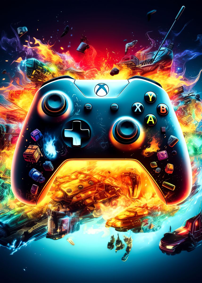 'game' Poster, picture, metal print, paint by Minimalist Anime | Displate