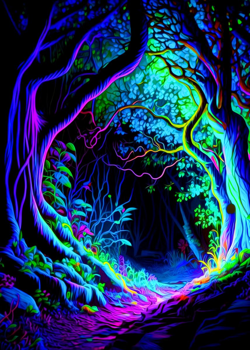 'Fantasy Forest' Poster by dnland thane | Displate