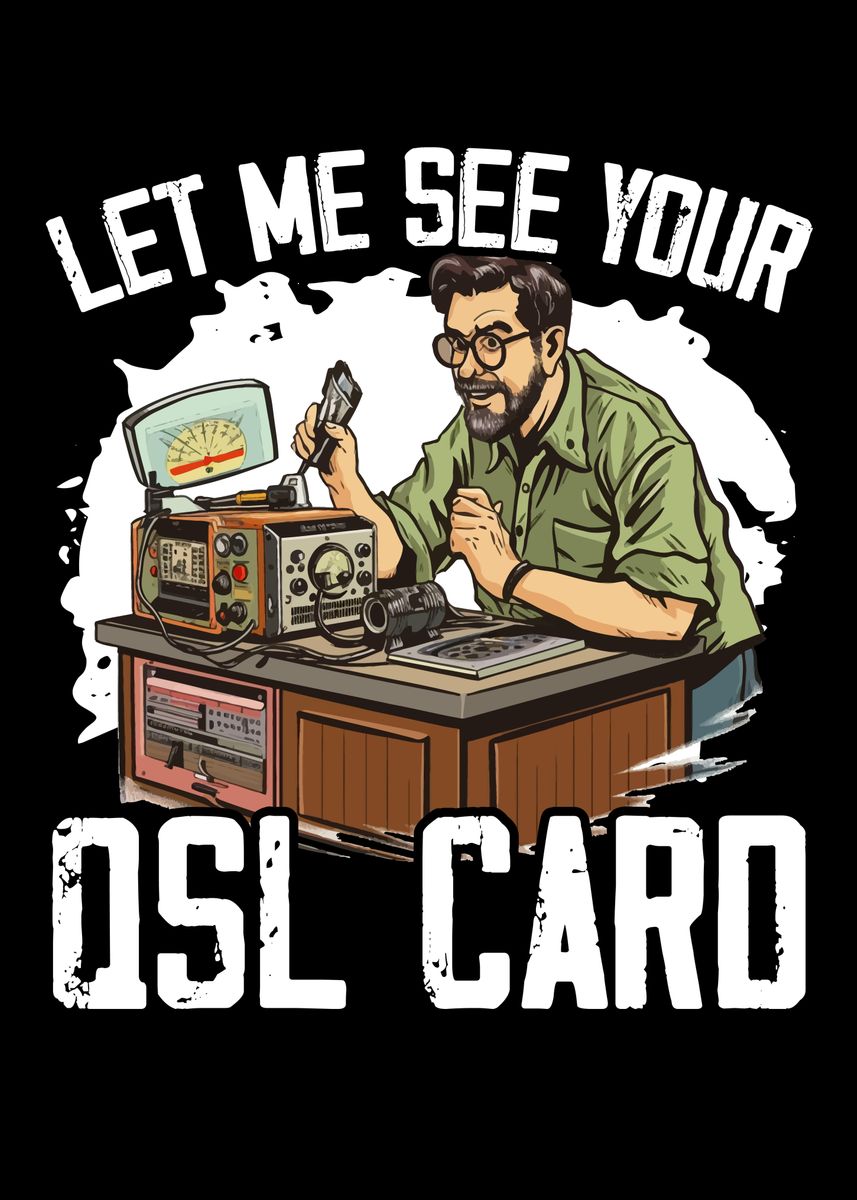 'Ham Radio Operator' Poster, picture, metal print, paint by NAO | Displate