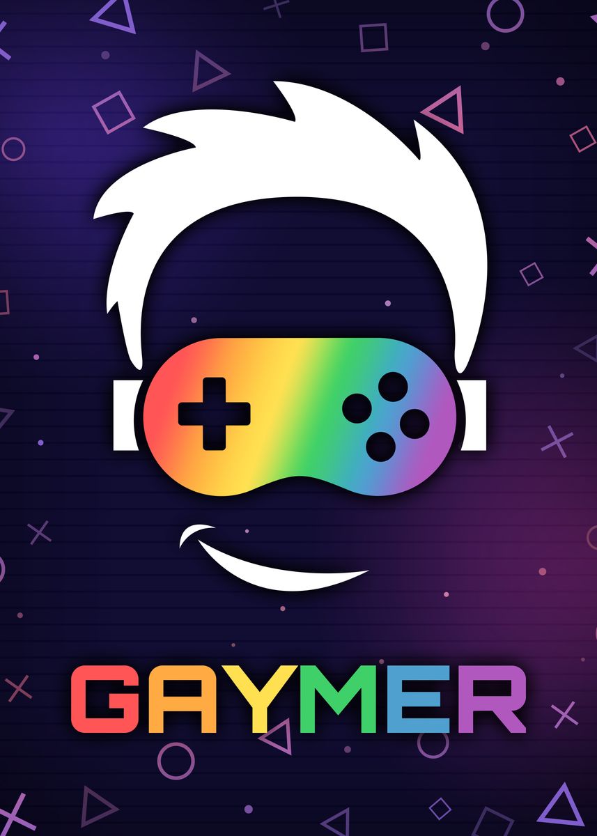 'Gaymer Player Gamer' Poster, picture, metal print, paint by ...