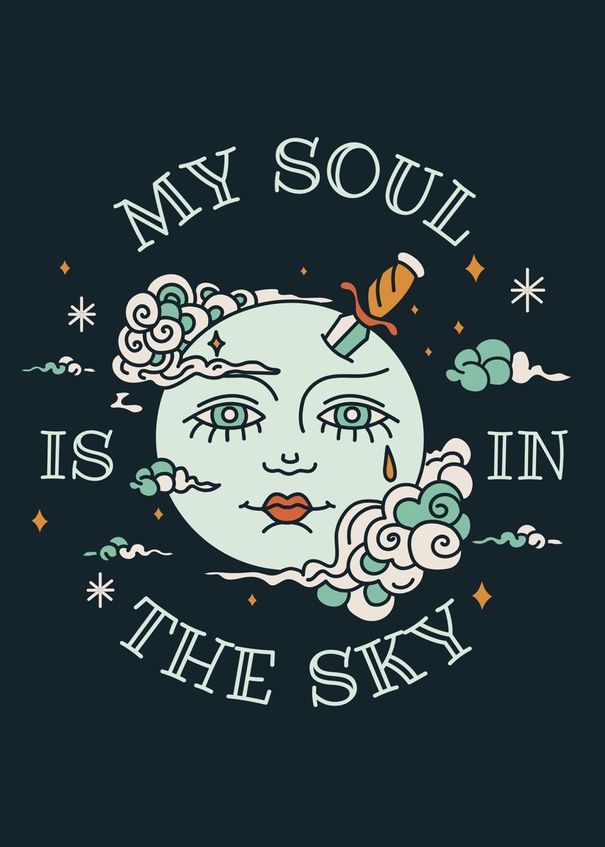 'Mystical Moon' Poster, picture, metal print, paint by Cool Worker ...