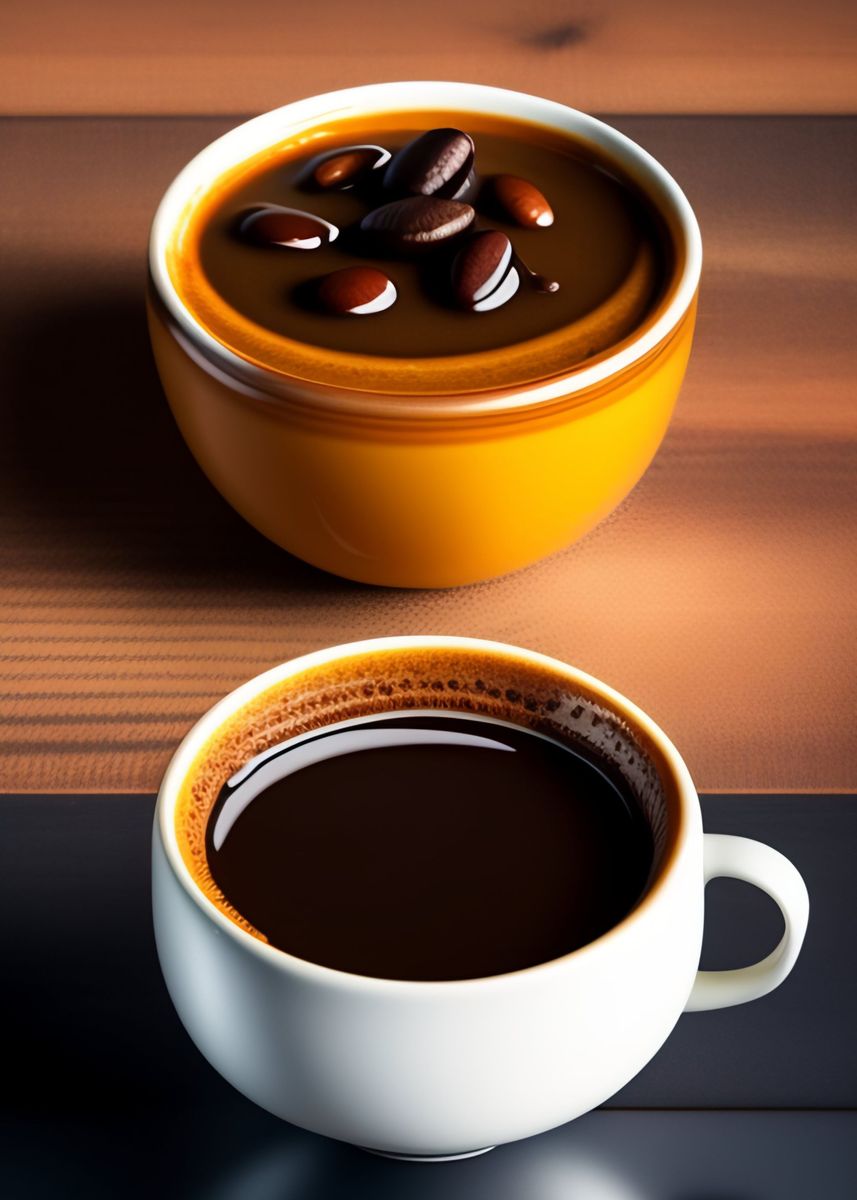 'the cup' Poster, picture, metal print, paint by KROCKNER YR. | Displate