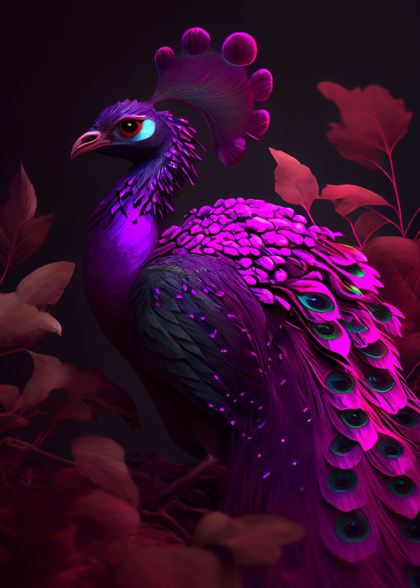 'Violet Visions' Poster, picture, metal print, paint by Artofinnovation ...