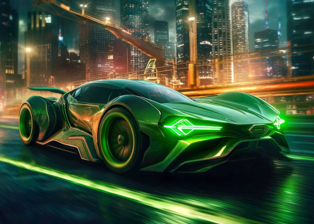 'Lambo of the future' Poster by Artistic Prints | Displate