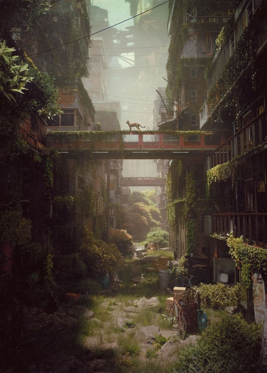 'Decaying Utopia' Poster, picture, metal print, paint by Florenaux ...