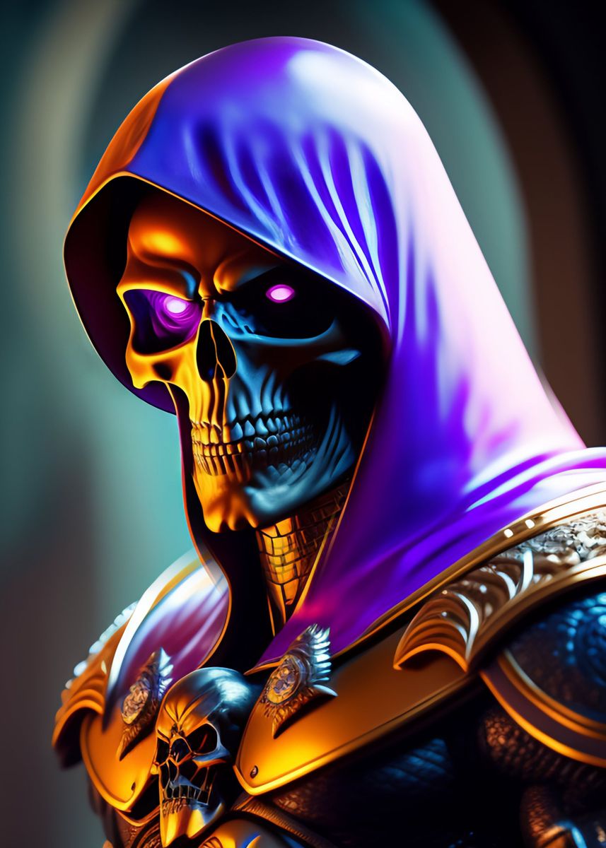 'the assassin skeleton' Poster, picture, metal print, paint by PLUOCK ...