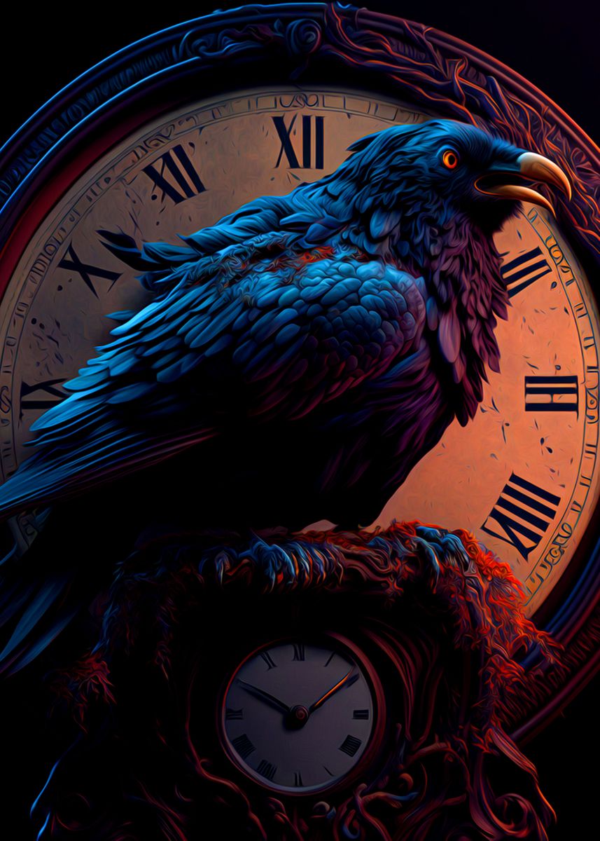 'Raven' Poster, picture, metal print, paint by tani pino | Displate