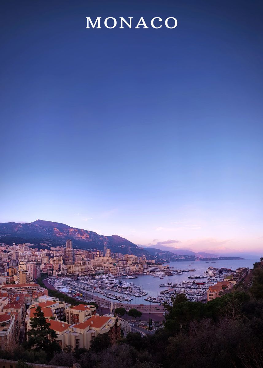 'Monaco ' Poster, picture, metal print, paint by Big City | Displate