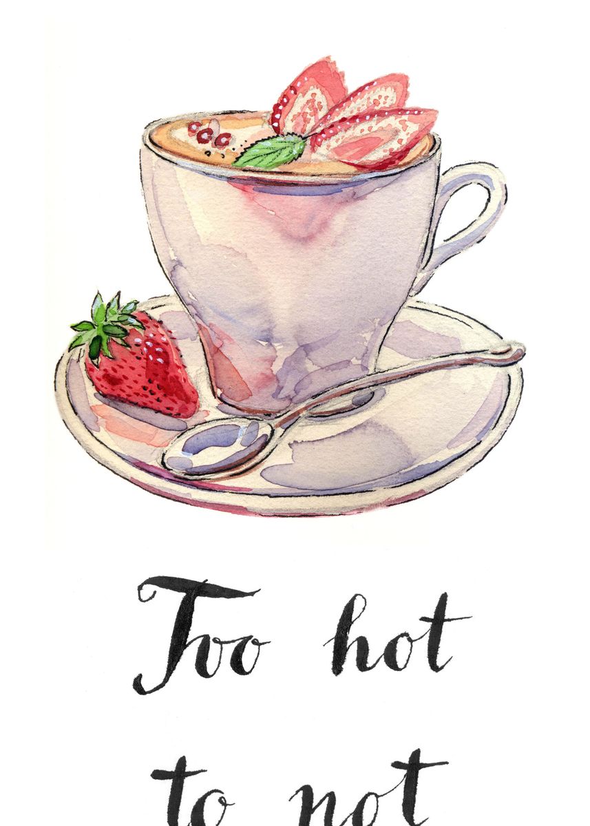 'To hot to not' Poster, picture, metal print, paint by Maryna Mykhalska ...