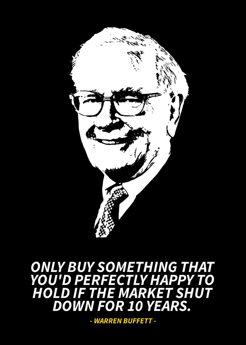 'Warren Buffett quotes ' Poster by iwak ayam | Displate
