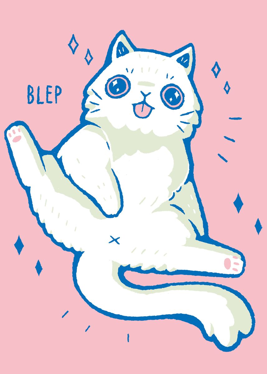 'Blep' Poster, picture, metal print, paint by xMorfina Elisa Zanoni ...