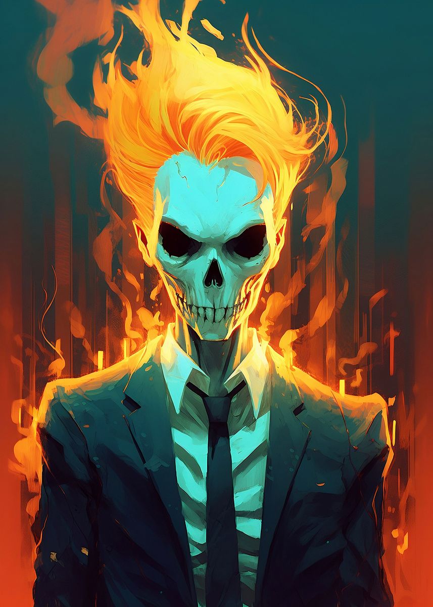 'Crazy Skull' Poster by dostiphotography | Displate