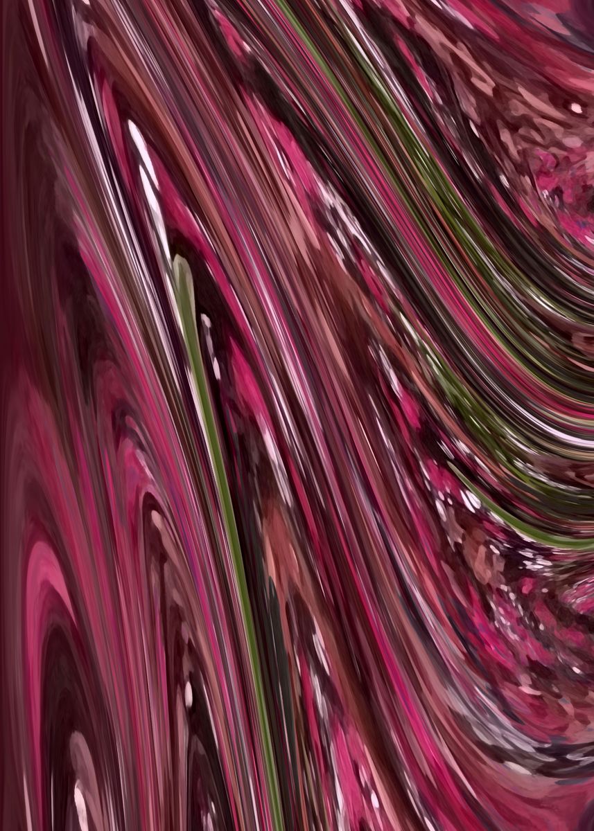 'Rhodamine Red Lime Lite' Poster, picture, metal print, paint by Gani ...