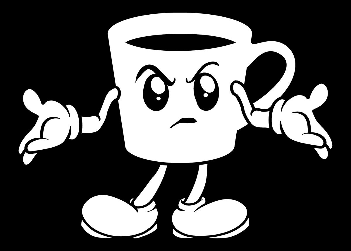 'Coffee Angry' Poster by CrazySquirrel | Displate