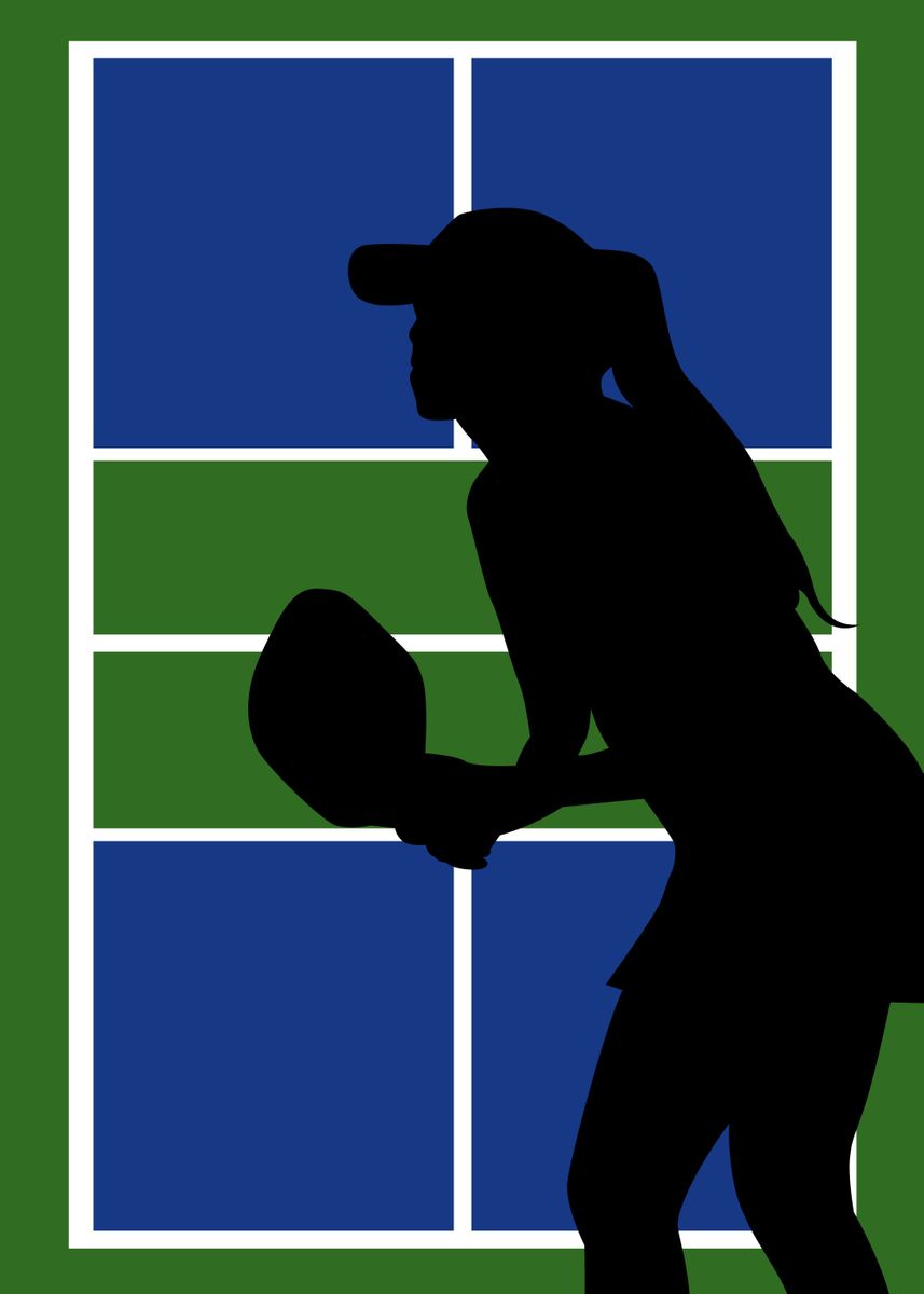 'Pickleball girl' Poster, picture, metal print, paint by XandYart ...