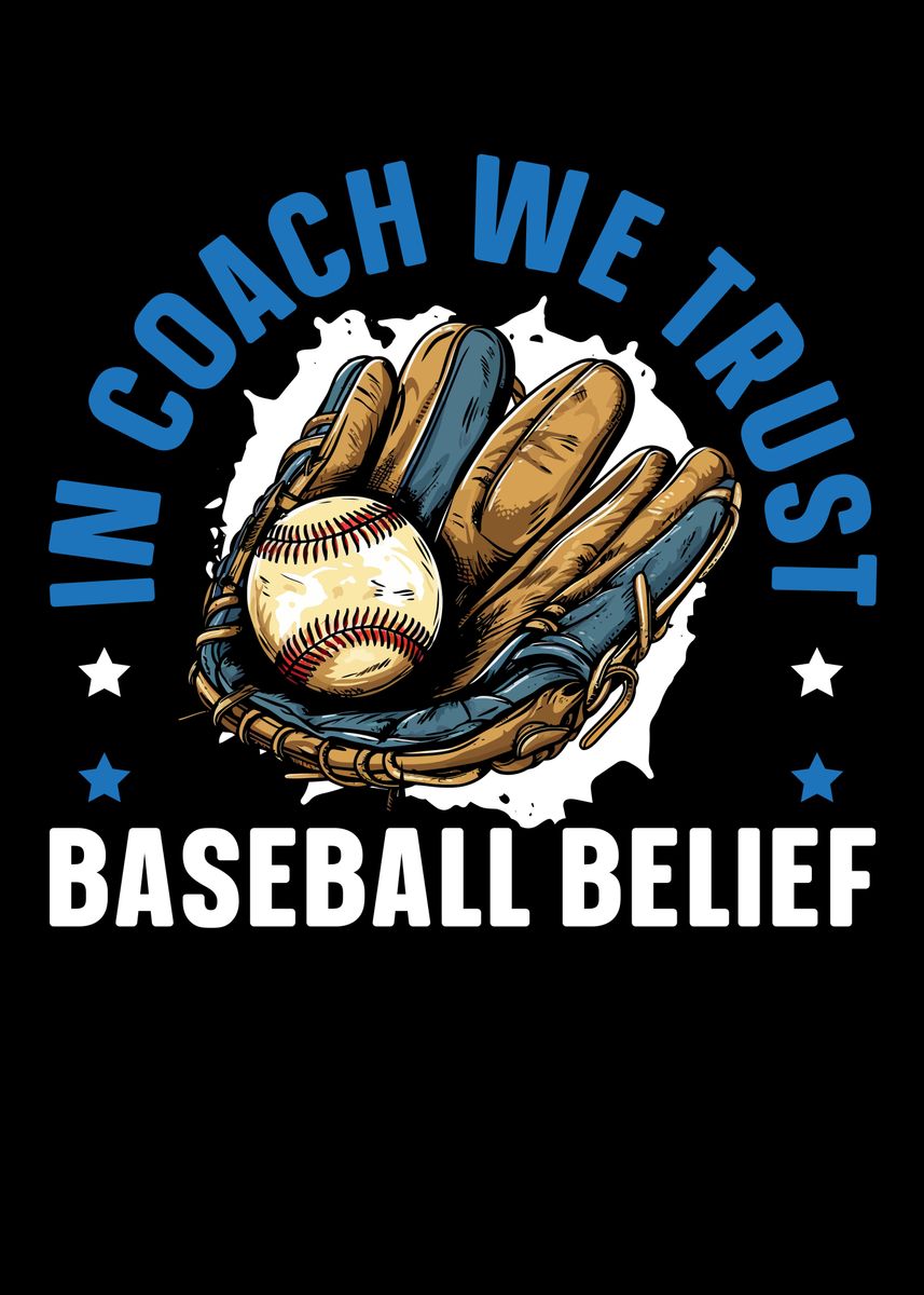 'Baseball Coach' Poster, picture, metal print, paint by NAO | Displate