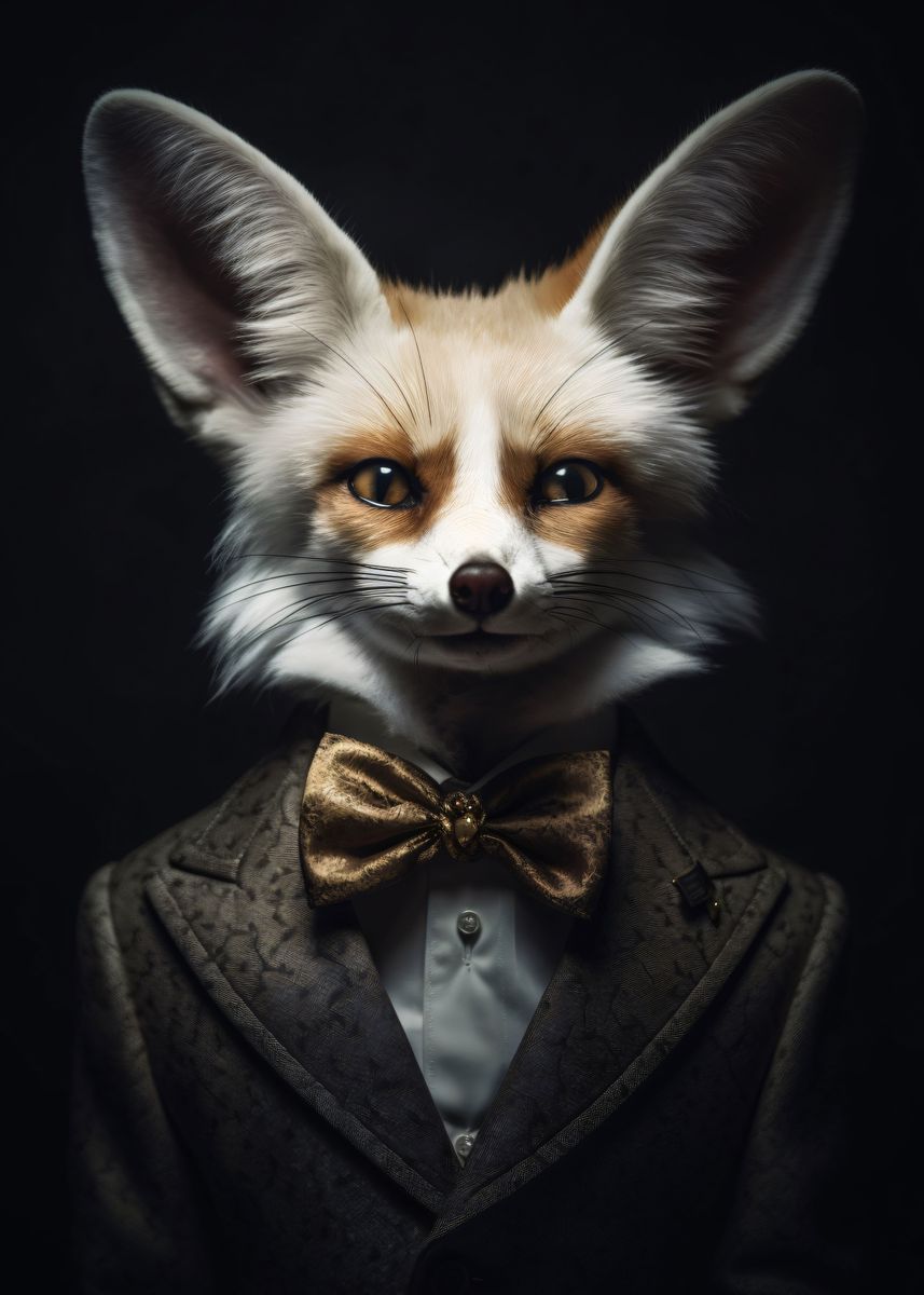 'Business Fennec Fox' Poster by Conceptual Photography | Displate
