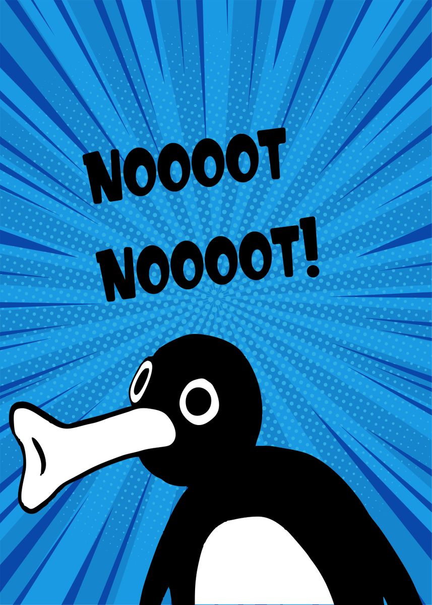 'noot noot meme' Poster, picture, metal print, paint by Special art ...