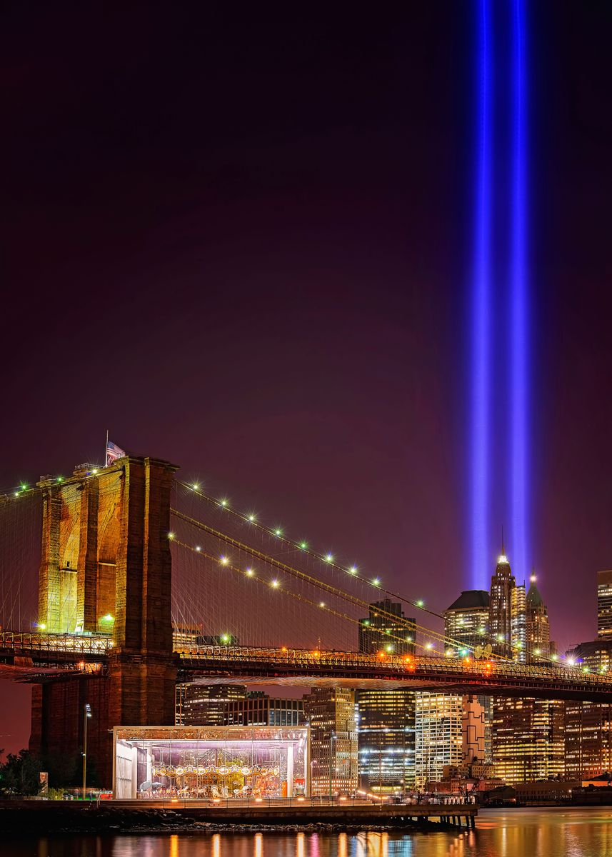 'Tribute in Light' Poster, picture, metal print, paint by Planet ...