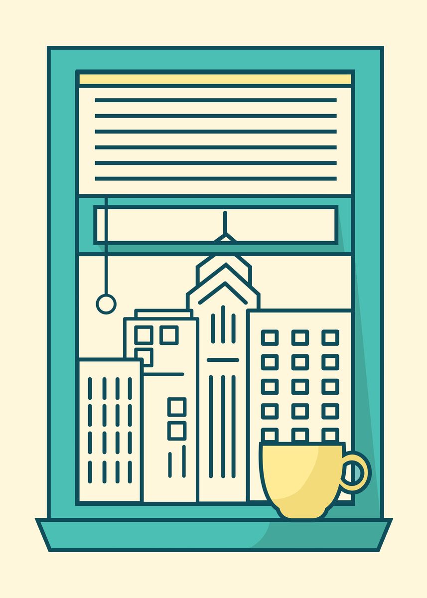 'Minimalist City' Poster by NIZAM KHAN | Displate