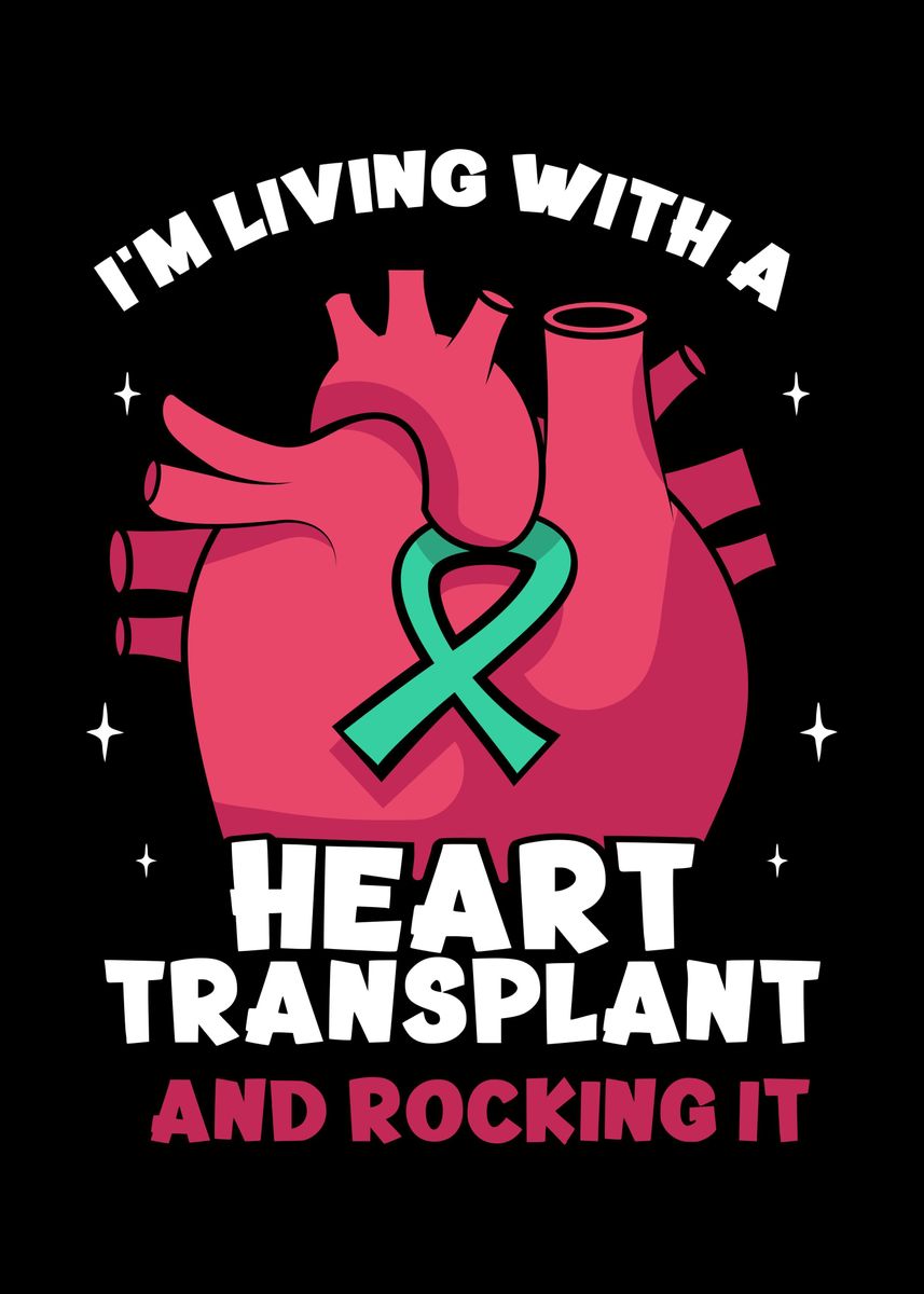 'Heart Transplant Survivor' Poster, picture, metal print, paint by ...