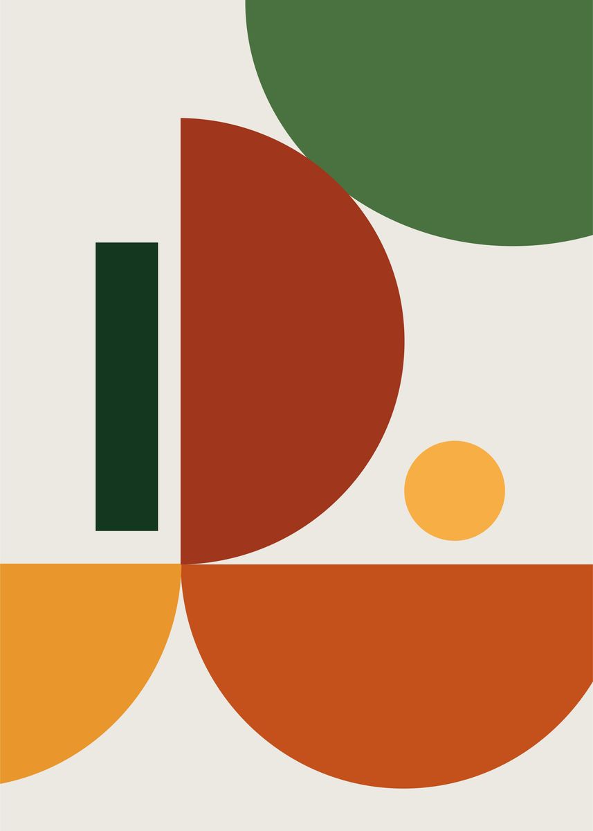 'color abstract circle' Poster, picture, metal print, paint by Ratna ...