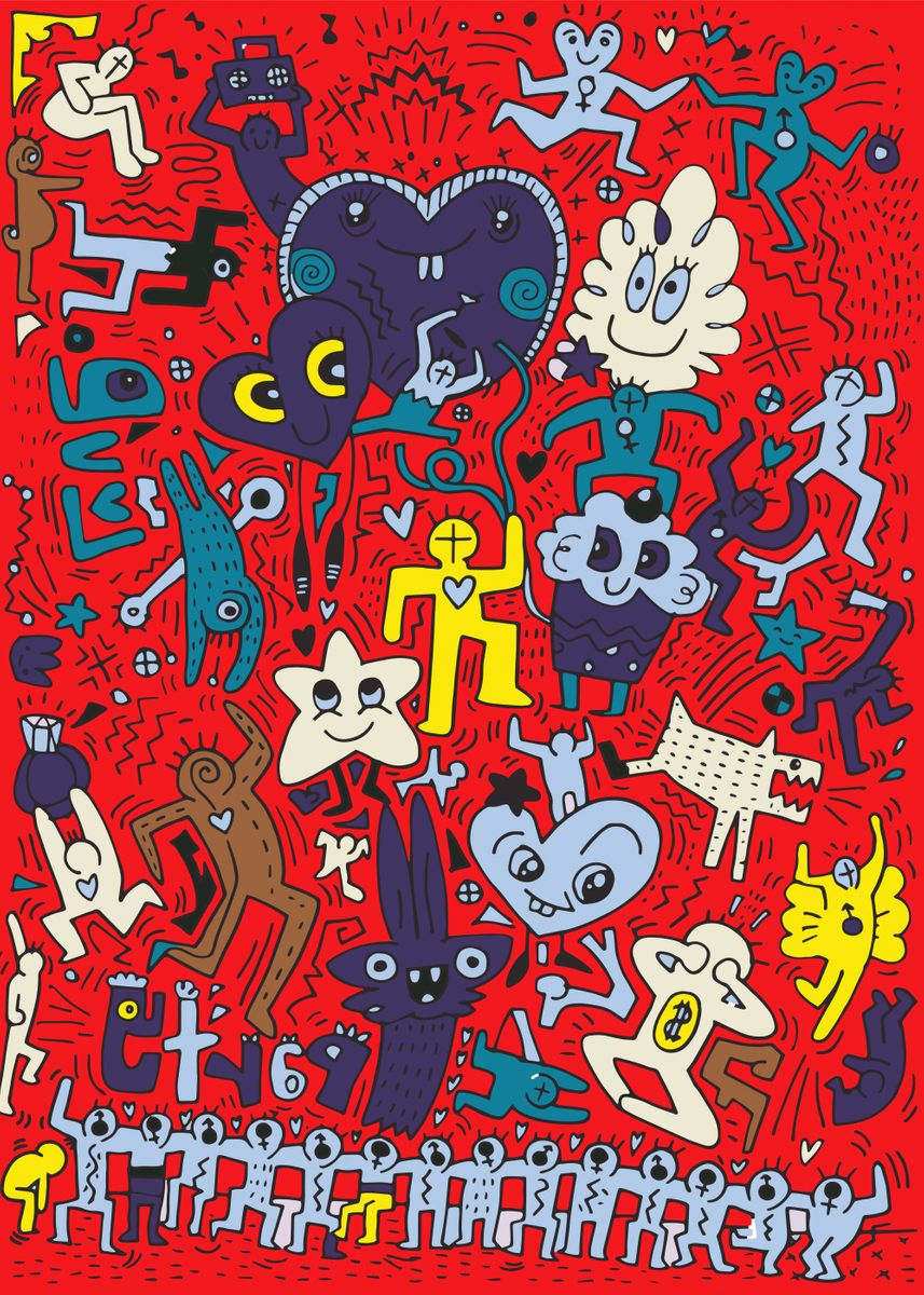 'Graffiti Draw' Poster, picture, metal print, paint by Grafitti Poster ...